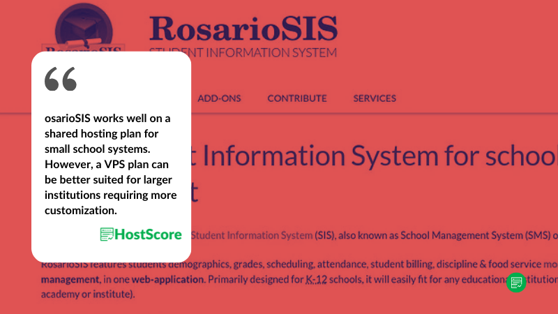 RosarioSIS Hosting: Best Providers, Integrations, Plans & Features