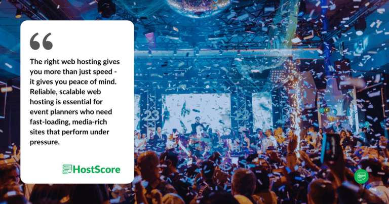 Best Web Hosting for Event Planners - HostScore