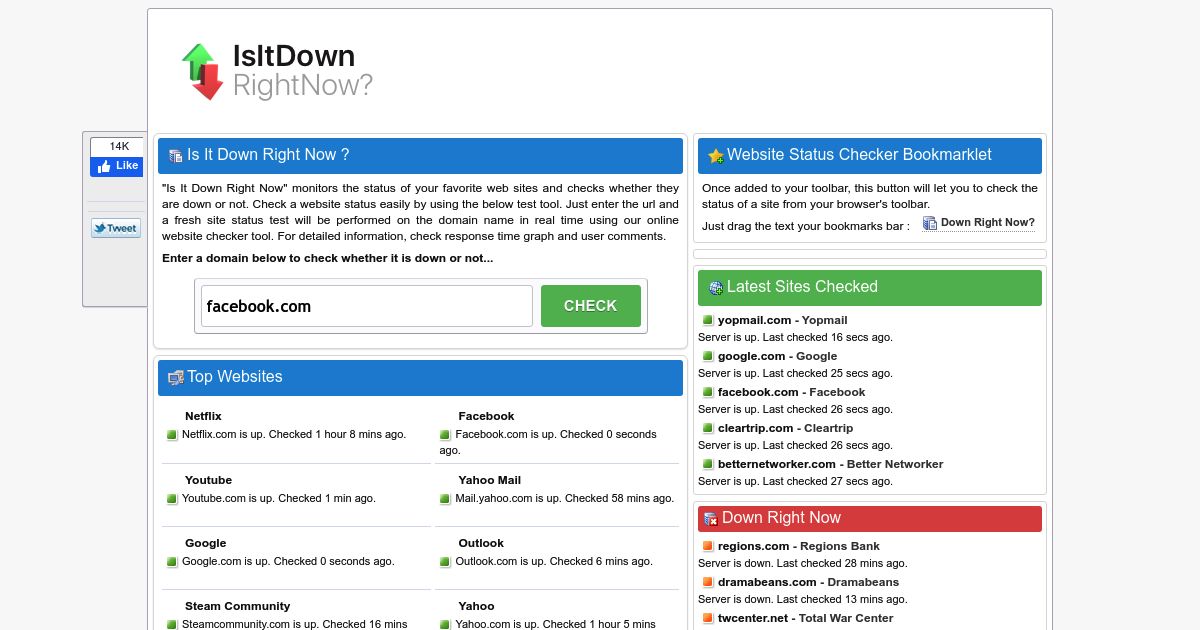 Best Website Down Checkers: 15 Tools to Test Website Status and Track ...