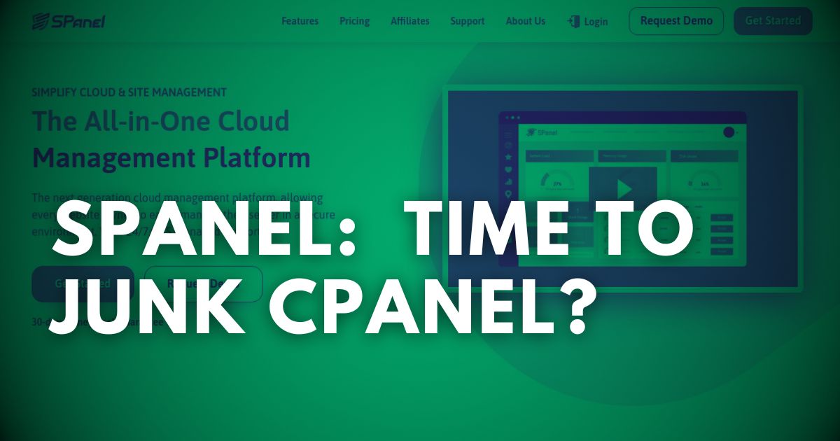 SPanel Review: Is It Time to Junk cPanel? - HostScore